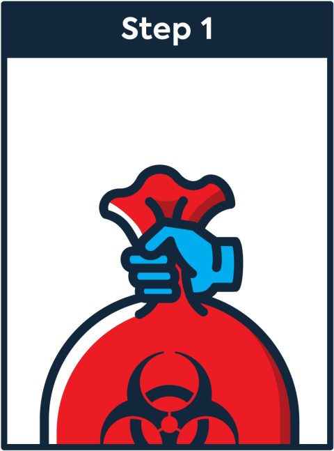 How To Handle Red Bag Biohazardous Waste | The Spark